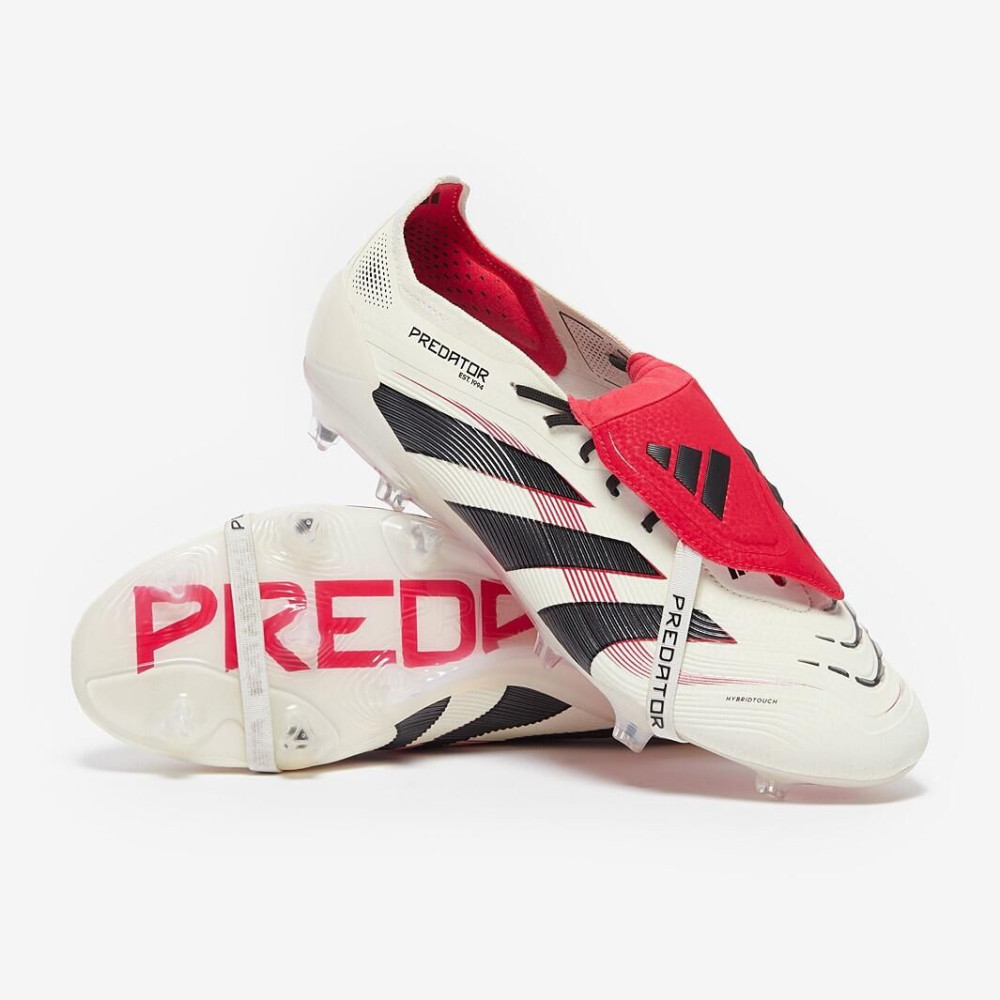 Sepatu Bola Adidas Predator Elite Tongue FG Off White Core Black Pure ...